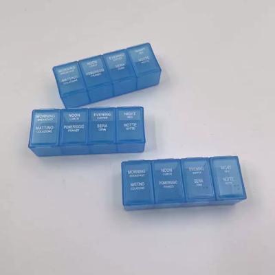 China High Quality  Pill Box 4 Compartment Mini Pill Box Case for sale