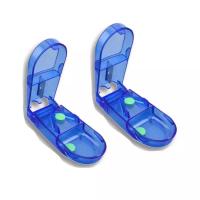 China Food Grade Plastic Material Multifunction Pill Box Splitter Tablet Cutter Medical Pill Cutter for sale
