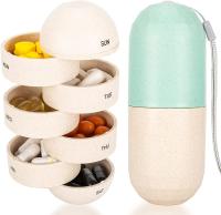 China CE Approved Medical 7 Case Pill Case Pill Organizer Travel Tablet Container Pill Dispenser Box for sale