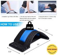 China Back Stretcher Lumbar Back Pain Relief Device Multi-Level Back Massager Lumbar Pain Relief for Herniated for sale