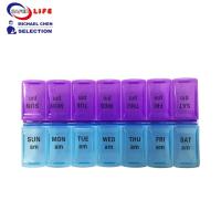China High quality Plastic 7 Days weekly Pill Box  14 Compartments daily use stock available reminder for sale