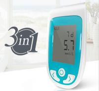 China Wholesale Blood Glucose Cholesterol Uric Acid Meter 3-in-1 Multifunction Monitor for sale