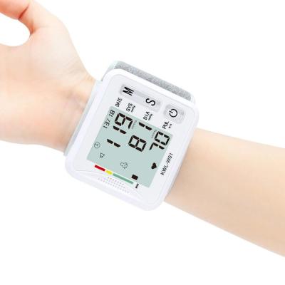China Popular Design portable BPM Machine Wrist style Electronic Sensor Digital LCD  Blood Pressure Monitor for sale