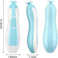 China Hot selling  Electric Nail Trimmer Nail File Toes Fingernails Care with LED Light for Newborn baby Kids and Adult for sale
