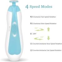 China Hot selling  Electric Nail Trimmer Nail File Toes Fingernails Care with LED Light for Newborn baby Kids and Adult for sale