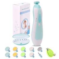 China Baby Nail File Electric Nail Trimmer Toes Fingernails Care Trimmer with LED Light for Newborn, Kids and Adult for sale