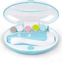 China Baby Nail File Electric Nail Trimmer Toes Fingernails Care Trimmer with LED Light for Newborn, Kids and Adult for sale