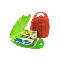 China Children'S Travel First Aid Kit For Baby Toddlers Plastic Pill Case Adhesive Bandage Box 12.9cm for sale