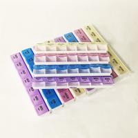 China Wholesale 7 days 28 compartment pill case weekly pill box case for sale