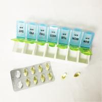 China Detachable  Plastic weekly 14 cases medicine pill box case storage Organizer Dispenser 7 days planner  black white day night for sale