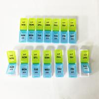 China Wholesale Detachable Weekly Pills storage cases 14 Compartment 7 days pills box for sale
