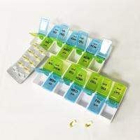 China Wholesale Detachable Weekly Pills storage cases 14 Compartment 7 days pills box for sale