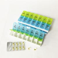China Wholesale Detachable Weekly Pills storage cases 14 Compartment 7 days pills box for sale