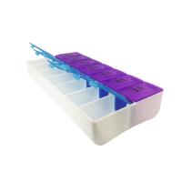 China Plastic 7 Days Pill Box  14 Compartment Pill Case for sale