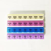 China Wholesale 7 days 28 compartment pill case weekly pill box case for sale