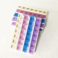 China Wholesale 7 days 28 compartment pill case weekly pill box case for sale