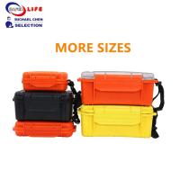 China Passed IP 68  test ABS waterproof  case for diver  keep goods  dry  tool holder  with strap  ABS storage  box for sale