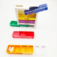 China 28 4 5 Pill Box Organizer 4 Times A Day Stackable AM PM Tablet Holder For Vitamin for sale