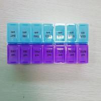China Pill box weekly Food Grade 14 case medicine box Plastic Pill Organizer 7 days pill box detachable for sale