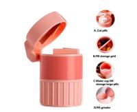 China Portable Pill Splitter Cutter Pill Crushers With 3 Compartments Pill Box for sale
