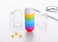 China Fashionable pill storage box with 7 compartments for 7 days for sale