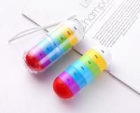 China Fashionable pill storage box with 7 compartments for 7 days for sale