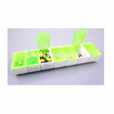 China Outdoor Travel  Medicine Case 7 days Pill Box  Healthcare Food Grade Mini Cute Organizer for sale