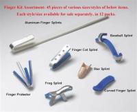 China High quality Aluminum finger splint finger protector Finger Thumb Splint for sale