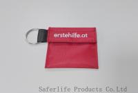 China Competitive promotion products key chain emergency disposable CPR face shields for sale