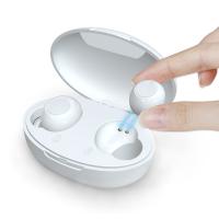 China Latest Mini Sale Buy Cheap Price Analog Ear Unseen Invisible Amplifier Deaf Earphone Rechargeable Amazon Hearing Aid Case Black for sale
