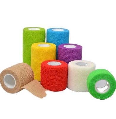 China No -woven cohesive bandage use for different parts of body and animal  elastic bandage   for  sport tape for sale