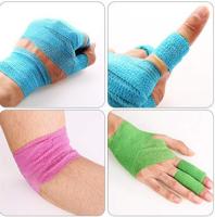 China No -woven cohesive bandage use for different parts of body and animal  elastic bandage   for  sport tape for sale