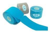 China 5*25cm Pre cut kinesiology tape waterproof sport adhesive plaster athlete precut tape for skin for sale