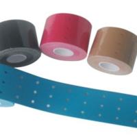 China Saferlife factory price  5cm 5m punched  therapy cure tape sport therapy  tape with holes uncut perforated tape for sale