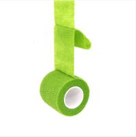 China Child Pet sports hand tear able self-adhesive bandage  wholesale puppy dog Cohesive bandage tape green blue bandages for sale
