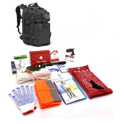 China Hot Selling Medical Rescue Emergency First Kit Aid Emerg Fire full set Bags Big Survival Gear Outdoor for sale