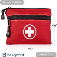China Empty Emergency Survival Camping First Aid Bag Small with Dual Zippers for sale