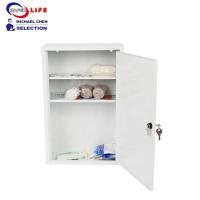 China Medical equipment wall mounted medicine steel metal first aid container cabinet for sale