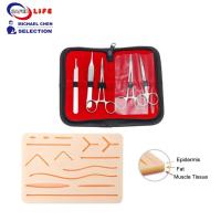 China Medical students training Skin silicone suture pad suture practice kit for training for sale
