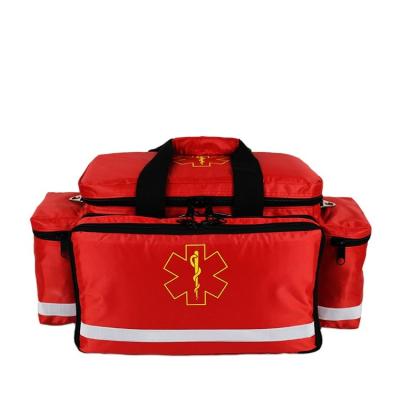 China Large ambulance medical  nylon first aid empty bags doctor outside visit shoulder bag medical pack for sale
