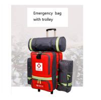 China Red Team Emergency Rescue Kit With Trolley Wide Strap And Several Bag for sale