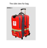 China Red Team Emergency Rescue Kit With Trolley Wide Strap And Several Bag for sale