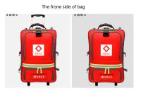 China Red Team Emergency Rescue Kit With Trolley Wide Strap And Several Bag for sale
