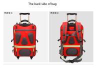 China Red Team Emergency Rescue Kit With Trolley Wide Strap And Several Bag for sale