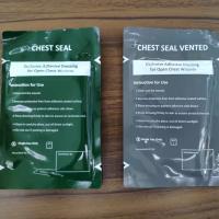 China Emergency Wound Dressing Bandage Chest Seal Vented IFAK Supplies Penetrating 15cm for sale