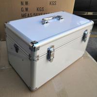 China Empty Portable Metal Aluminum Alloy First Aid Box Case With Lock For Clinic Home Visit Outcalls case Kit for sale