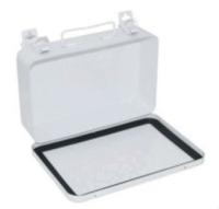 China Compartment Medical Emergency First Aid Medical Storage Cabinets Tin Box Medical Metal Box Case for sale