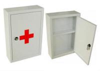 China Compartment Medical Emergency First Aid Medical Storage Cabinets Tin Box Medical Metal Box Case for sale