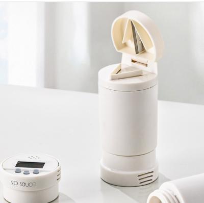 China 5 in1 Fashion Timer Pill box Cutter Crusher  Alarm pills Tablets Medicine Splitter Grinder dispenser electronic factory OEM for sale