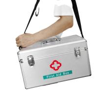 China Aluminium Shoulder Strap Emergency Medical Supplies Box Workshop metal First Aid Box for sale